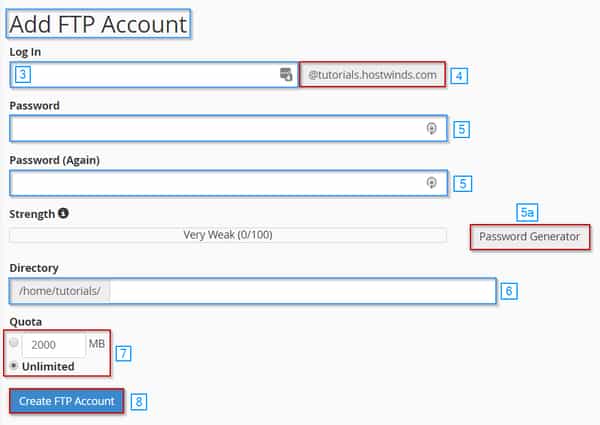 How to Create FTP Account in cPanel | Hostwinds