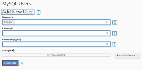 How to Create MySQL User in cPanel | Hostwinds