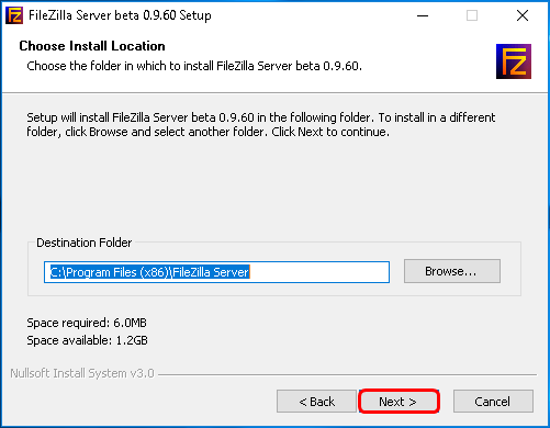 Installing and connecting to Filezilla Server for Windows Server ...