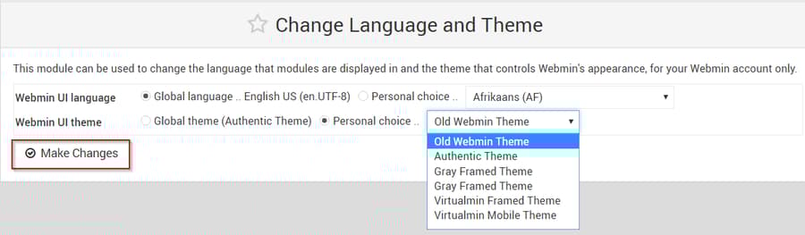 How to Change the Virtualmin Theme | Hostwinds