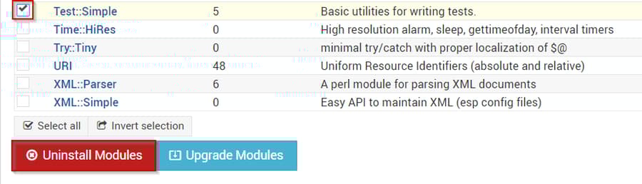 How to Uninstall Perl Modules in Virtualmin | Hostwinds