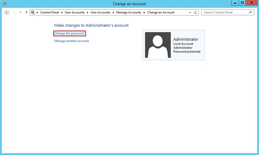 How to Change Your Password in Windows Server 2012 | Hostwinds
