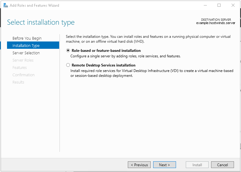 How to Use Add Roles and Features Wizard | Hostwinds