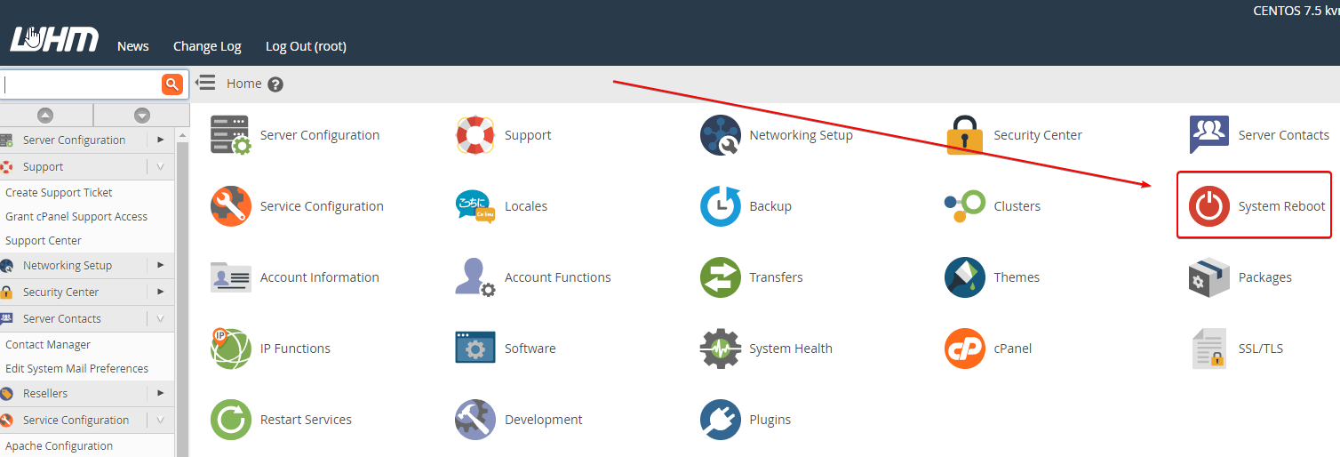 Graceful Server Reboot | Hostrs