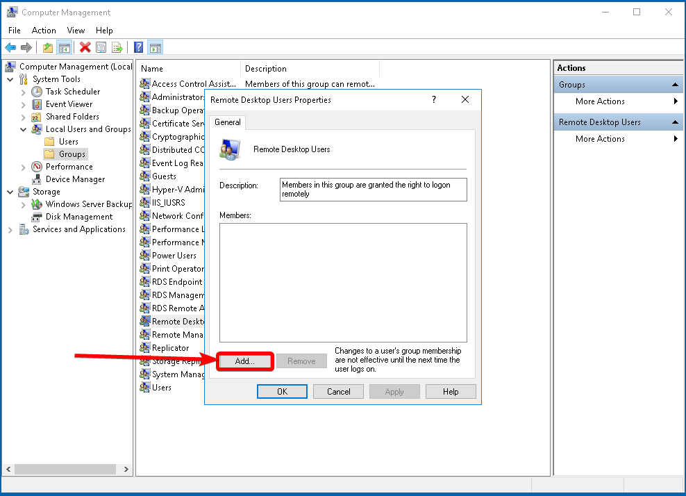 RDP Permissions for Multiple RDP Connections (Windows Server 2016 ...