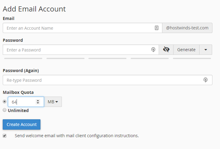 How do I Add Email Accounts in cPanel | Hostwinds