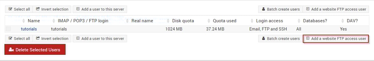 How To Create An FTP Account In Virtualmin Hostwinds